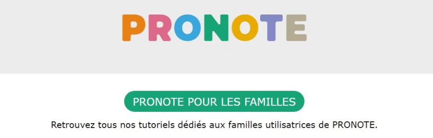 Tutoriels PRONOTE espace parents et espace élèves - Collège Les Quatre Moulins